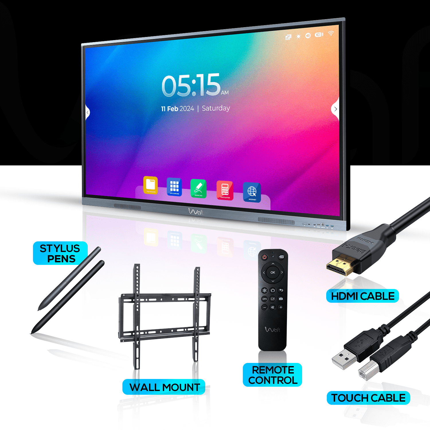 AIWaft Turbo Tab – AI Smart Digital Board for Classrooms – Edusquadz